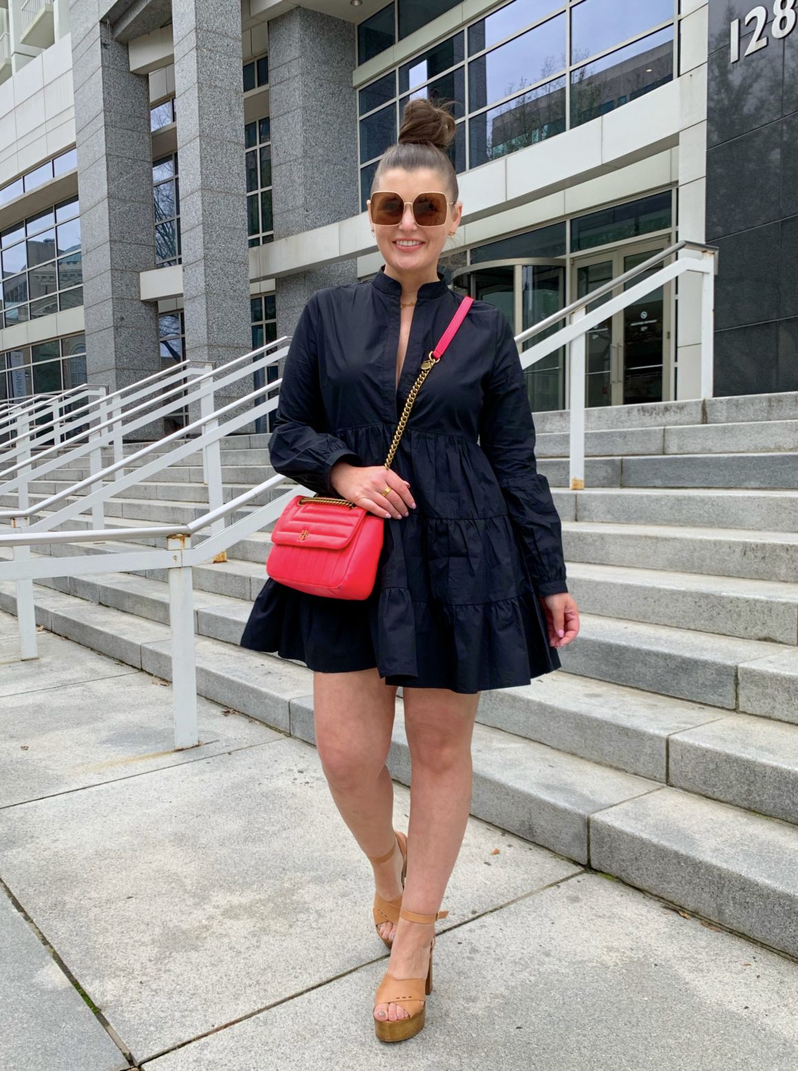 SPRING OUTFIT: TIERED MINI DRESS
