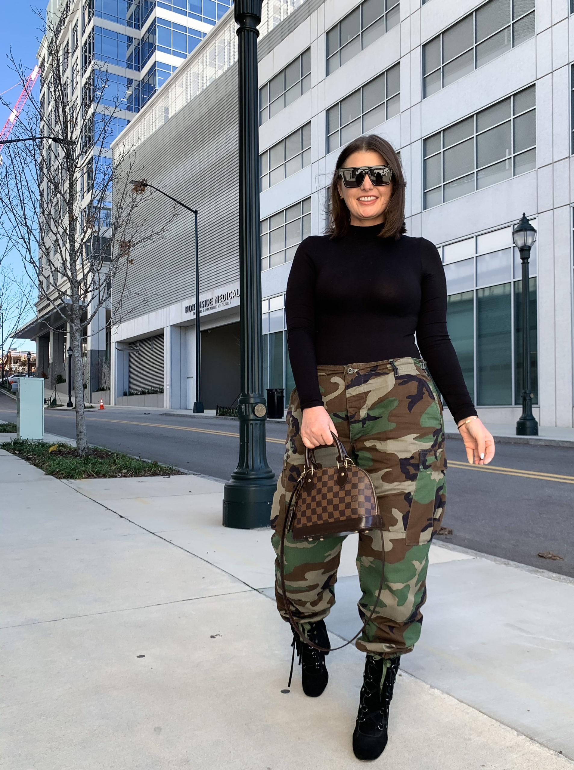 WHEN IN DOUBT, THRIFT IT! | FALL STREET STYLE OUTFIT: MILITARY CAMO PANTS